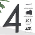 8 Inch Modern Address Numbers for Houses, Large Metal Black House ...