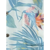 George Men's and Big Men's Short Sleeve Palm Print Shirt - Walmart.com