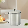 BAOPAI 304 Stainless Steel Water Cup with Handle and Lid - Ideal for ...