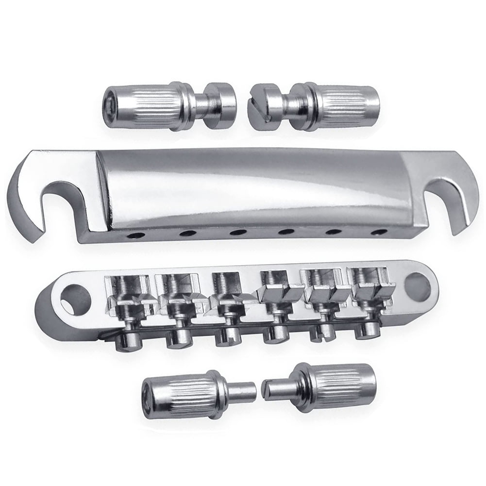 1 Set Guitar Bridge Tailpiece Kit With Studs Upper Lower String Bridge ...