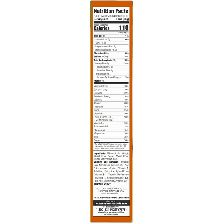 Bran Flakes Nutrition