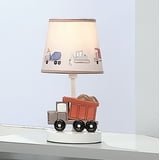 Bedtime Originals, Nursery Lamp, Construction Zone Truck, Soft Glow ...