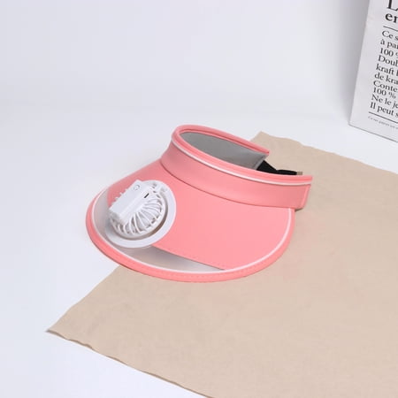 Summer Cooling Vizor Sun Hat Usb Charging Rechargeable Fan Cap With Fan ...