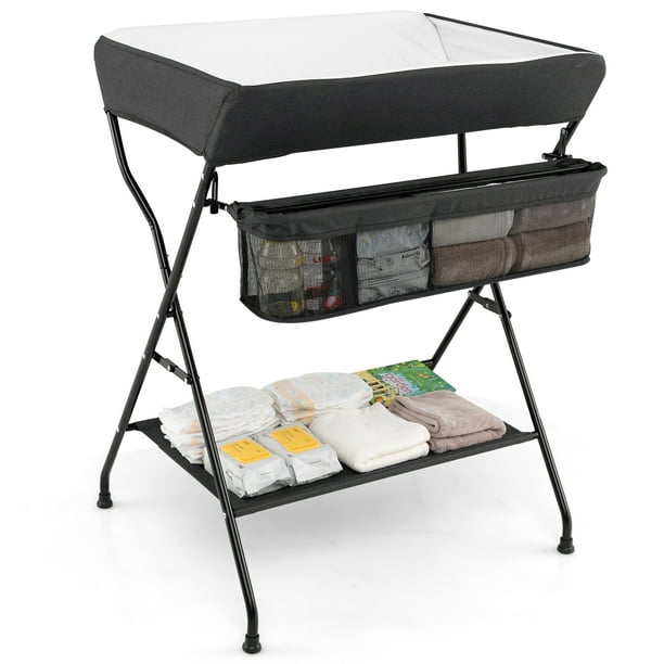 Topbuy Infant Folding Changing Table Portable Children Baby Girl Boy ...