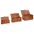vidaXL Rustic Decorative Storage Chests, 3 pcs, Solid Acacia Wood ...