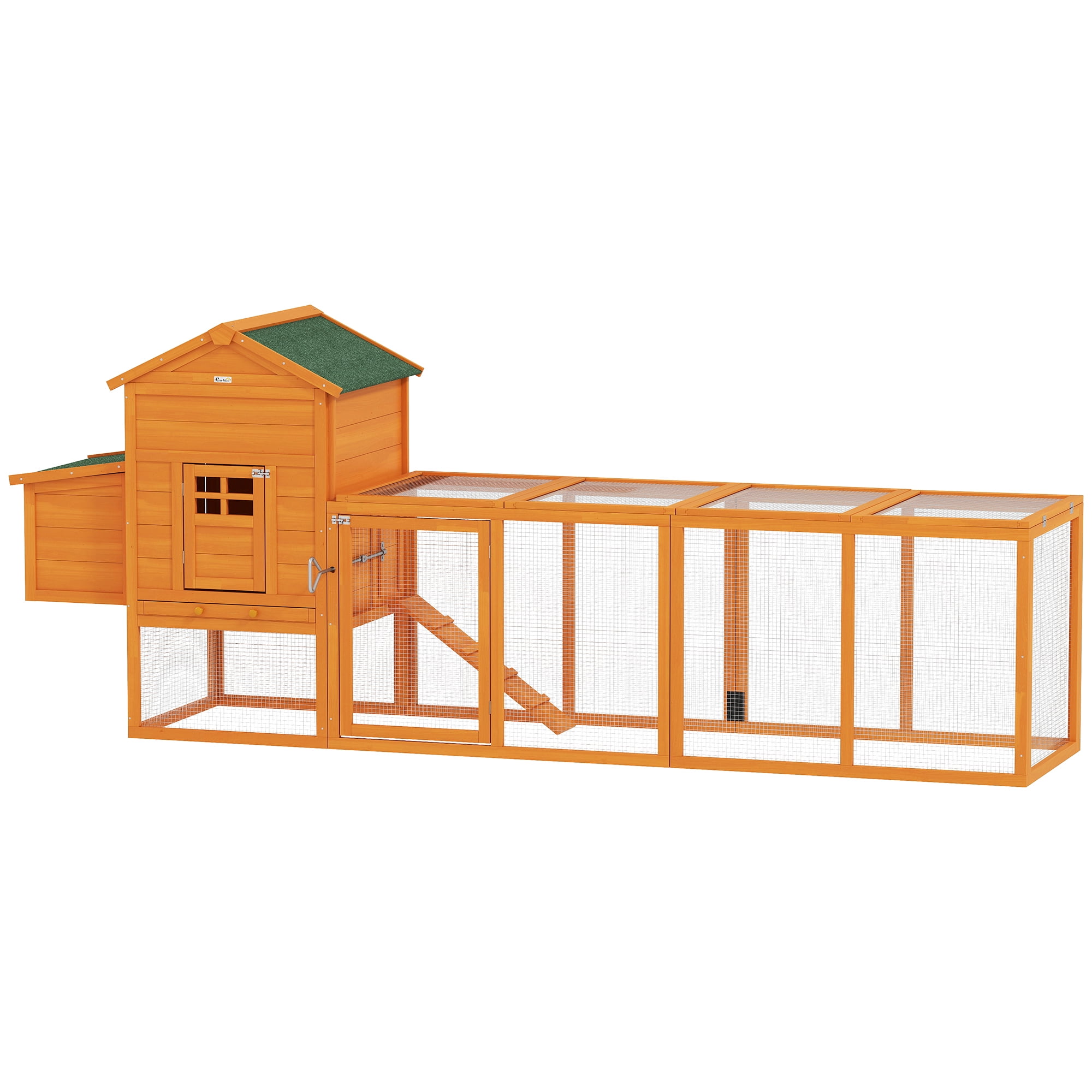 Click here for Pawhut Chicken Coop W/ Extra Large Run Wooden Hen... prices