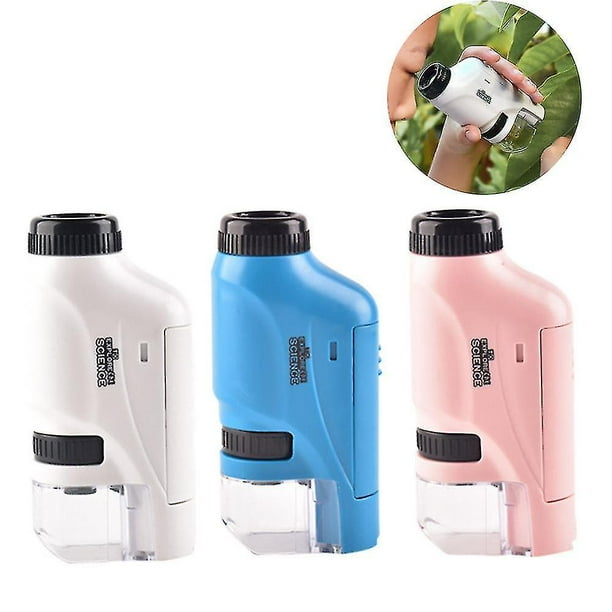 Handheld Microscope 60-120x Pocket Microscope Led Light Portable Mini ...