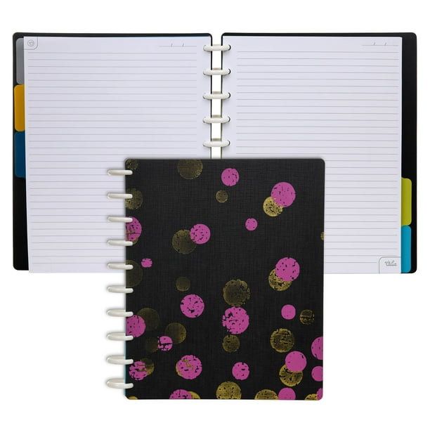 Talia Notebook Planner Customizable – 3779 (Bounce Maroon, Midsize (7 ...