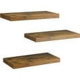 3 Sets Wood Mounted Decorative Floating Shelves, Perfect for Bedroom ...