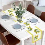 Newhomestyle Lemon Table Runner, High-Quality Linen, Indoor & Outdoor ...
