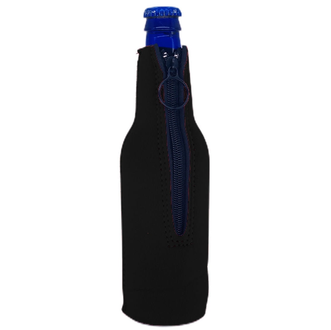 Blank Neoprene Beer Bottle Coolie (2 Pack, Black) - Walmart.com