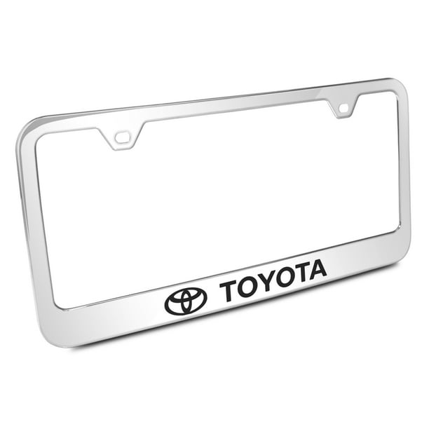 Toyota Chrome Finish ABS Plastic License Plate Frame - Walmart.com ...
