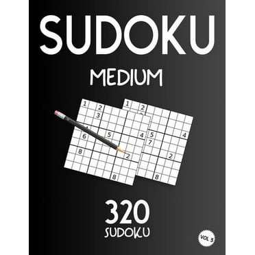 Sudoku Puzzle Book For Adults: 100 Large Print Medium Puzzles for ...