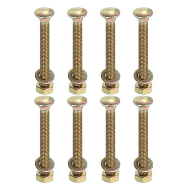 Prime Line GD52103 Carriage Bolts with Nuts- 12 Pack - Walmart.com