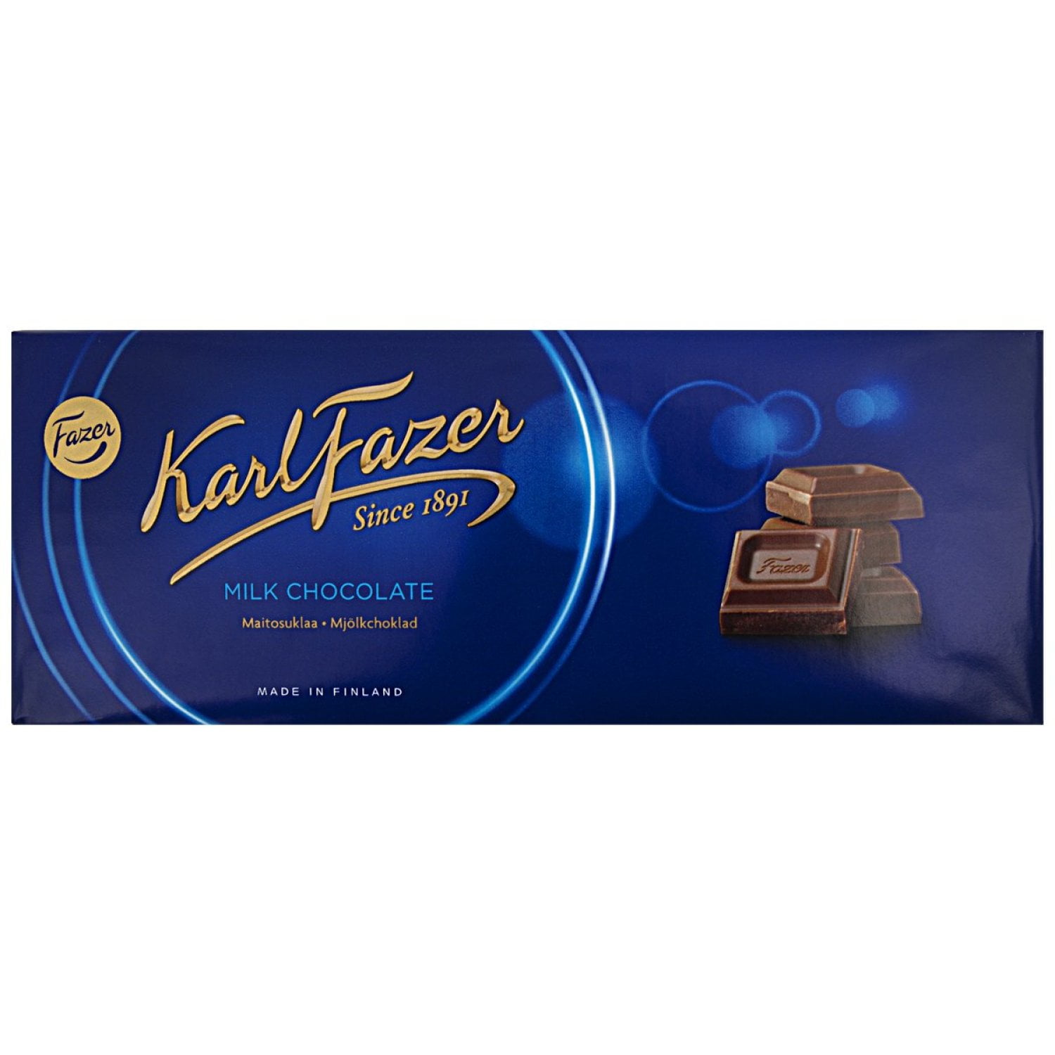 4 Bars of Karl Fazer Finland Original Milk Chocolate | Walmart en línea