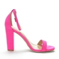 Dream Pairs Women Ankle Strap Open Toe Chunky High Heel Sandals Wedding