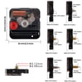 Central Clock Mechanism Quiet Quartz Clock Mechanism Wall Clock 12888 ...