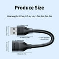 USB3.0 Extension Cable USB A Male to Female Supports Fast Charging and ...