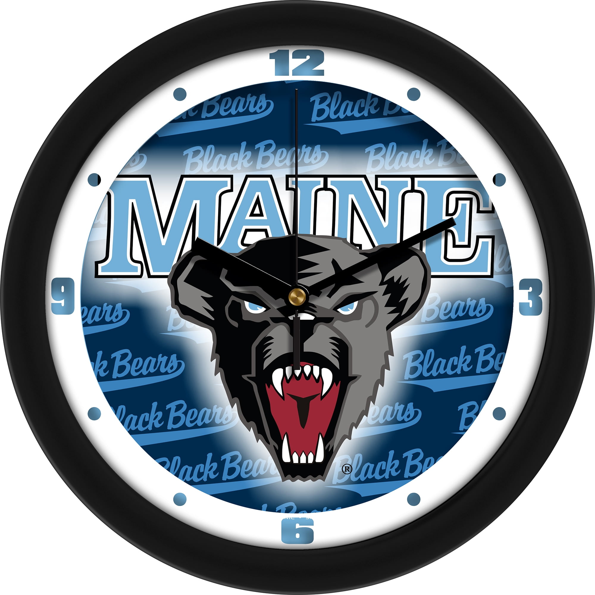 Maine Black Bears 11.5'' Suntime Premium Glass Face Dimension Wall ...