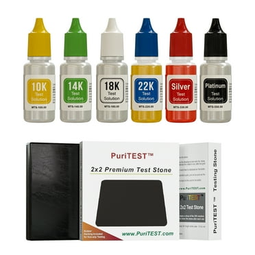 JSP & PuriTEST Precious Metal Testing Kit for Gold, Silver, Platinum ...