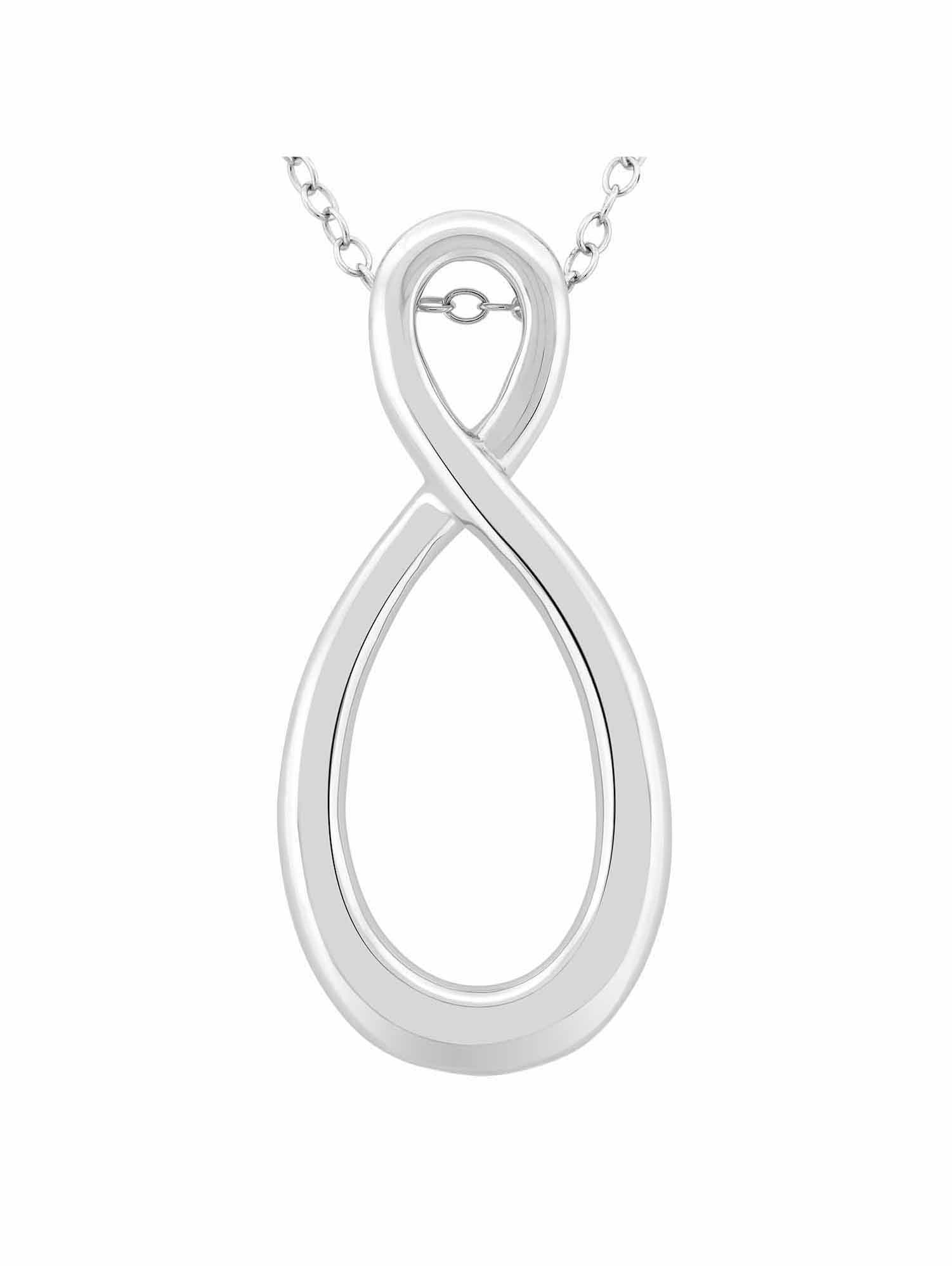 Forever New - Sterling Silver Infinity Pendant, 18" - Walmart.com ...