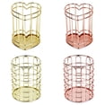 4 Pack Metal Wire Desk Organizer Set, Heart & Round Cylinder Pencil ...