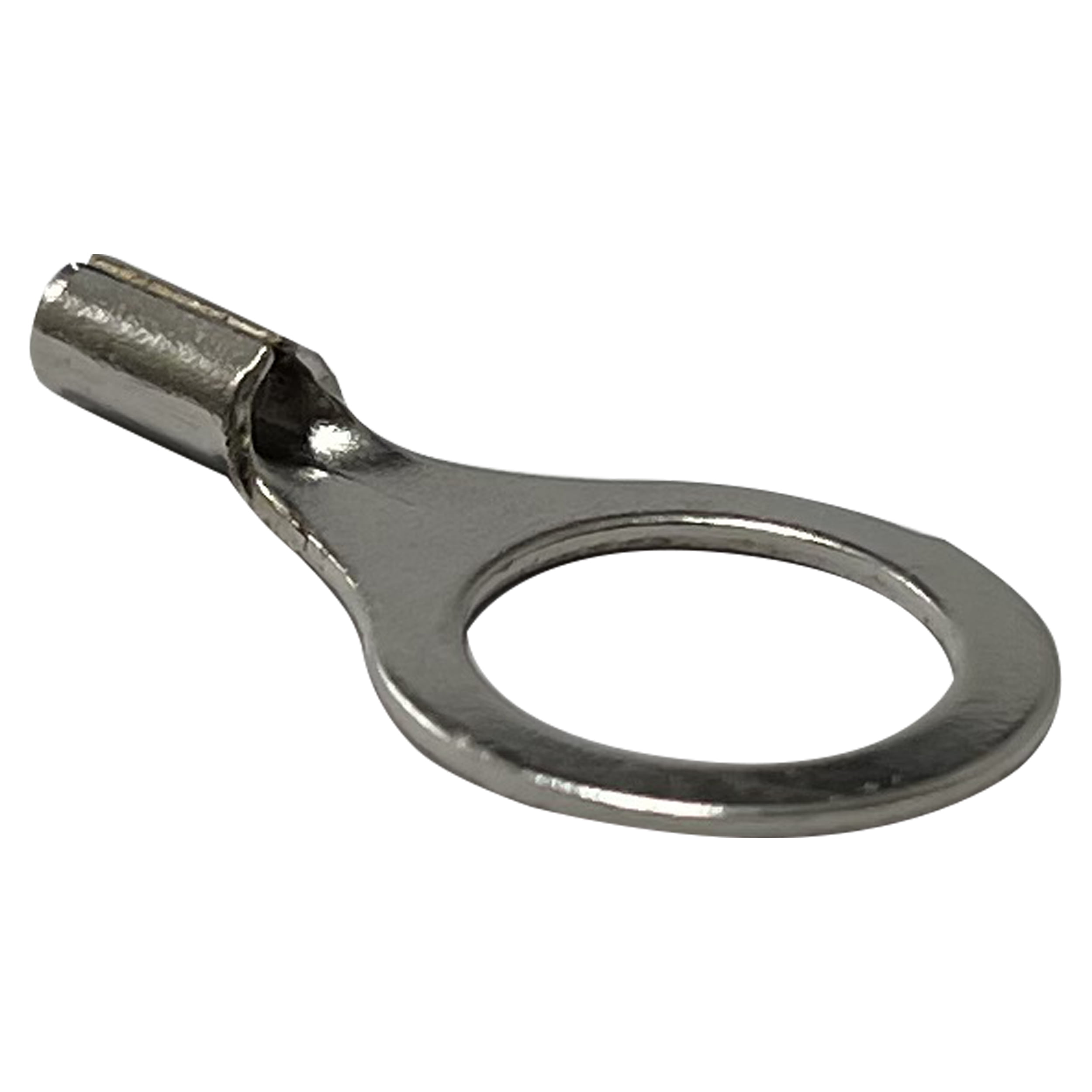 (100) High Temperature Non-Insulated Ring Connector 22-18 Gauge AWG 3/8" Stud Electrical Wire ...