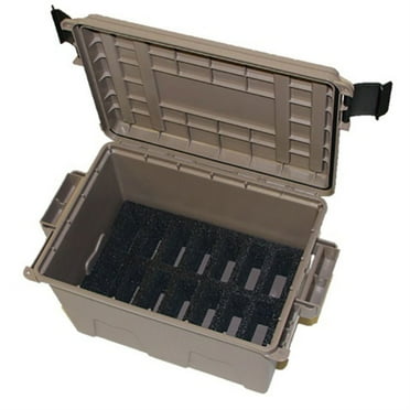 MTM Large Ammunition Plastic Carry Case - Ammo Crate Utility Box, Dark ...