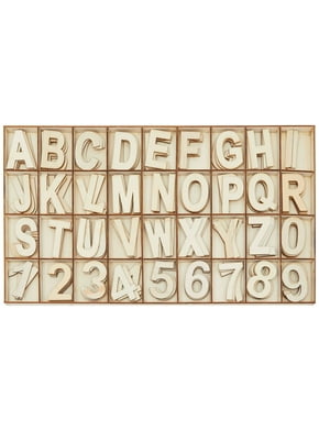 Wooden Letters & Numbers in Wood Crafting - Walmart.com