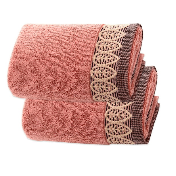 Absorbent & Soft Cotton Hand Towels(2-Pack,34*75cm) for Hand, Face, Gym ...