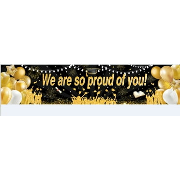 Yellow Graduation Party Banner - Walmart.com