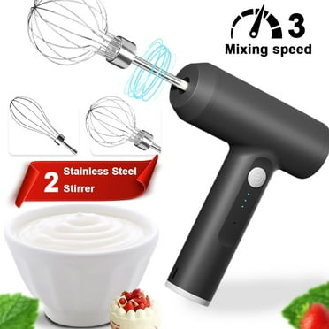 5-Speed Electric Hand Mixer with Whisk, Traditional Beaters, Dough ...