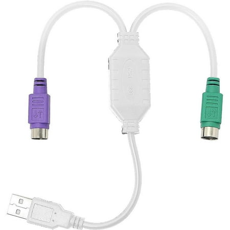 Ps2 USB Cable Cord Adapter for Keyboard and Mouse with Ps 2 Interface ...
