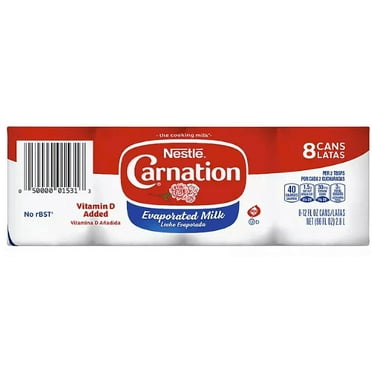 CARNATION Evaporated Milk 8-12 fl. oz. Cans, Shelf Safe, Non ...