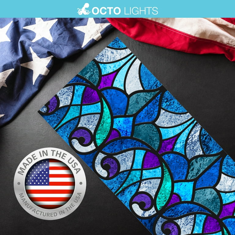 Fluorescent Light Diffuser Stained Glass | Shelly Lighting