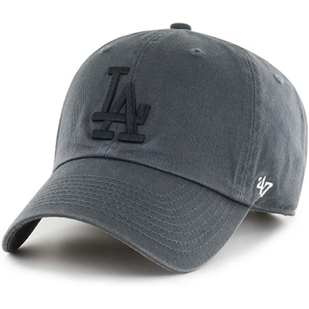 47 Los Angeles Dodgers Clean Up Charcoal Adjustable Dad Cap | Walmart ...