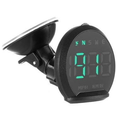 Car Wireless Headup Display Solar GPS Digital Speedometer with LCD ...
