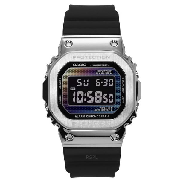 Casio G-Shock G-Steel Digital Rainbow Brick Wall Multicolor Dial Quartz ...