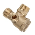 Copper 3-Way Air Compressor Check Valves Male Threaded Non-Return ...