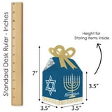 Big Dot of Happiness Happy Hanukkah - Square Favor Gift Boxes ...