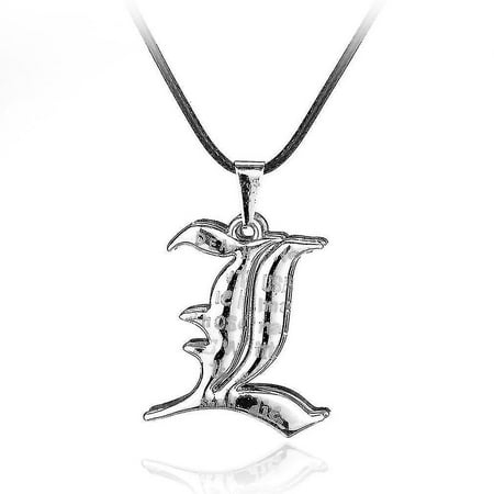 Anime Death Note L Sign Necklace Pendant Leather Rope | Walmart Canada