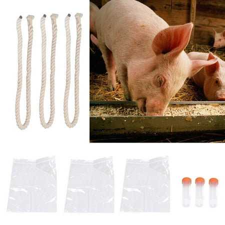 VGEBY Swine Fever Detection Kit,Swine Saliva Sampling Cotton Rope,3Sets ...