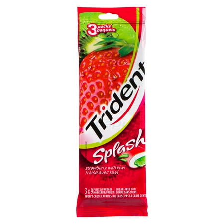 Trident Splash Strawberry with Kiwi Gum, 3 Pack - Walmart.ca