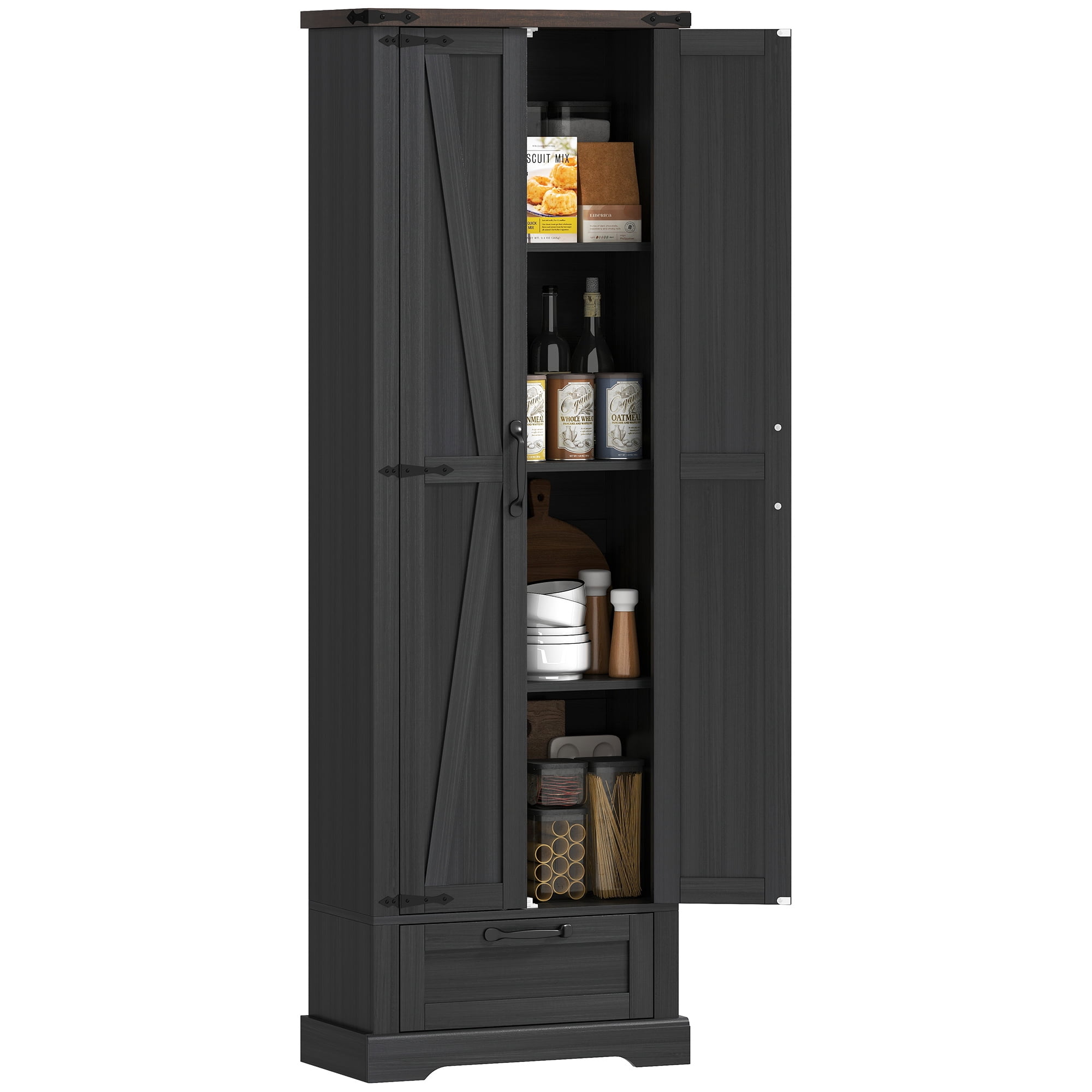 Click here for Homcom 71 Pantry Cabinet  Kitchen Storage Cabinet... prices