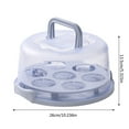 Cake Carrier with Lid and Handle, Multipurpose Cake Stand Fits 10 inch ...