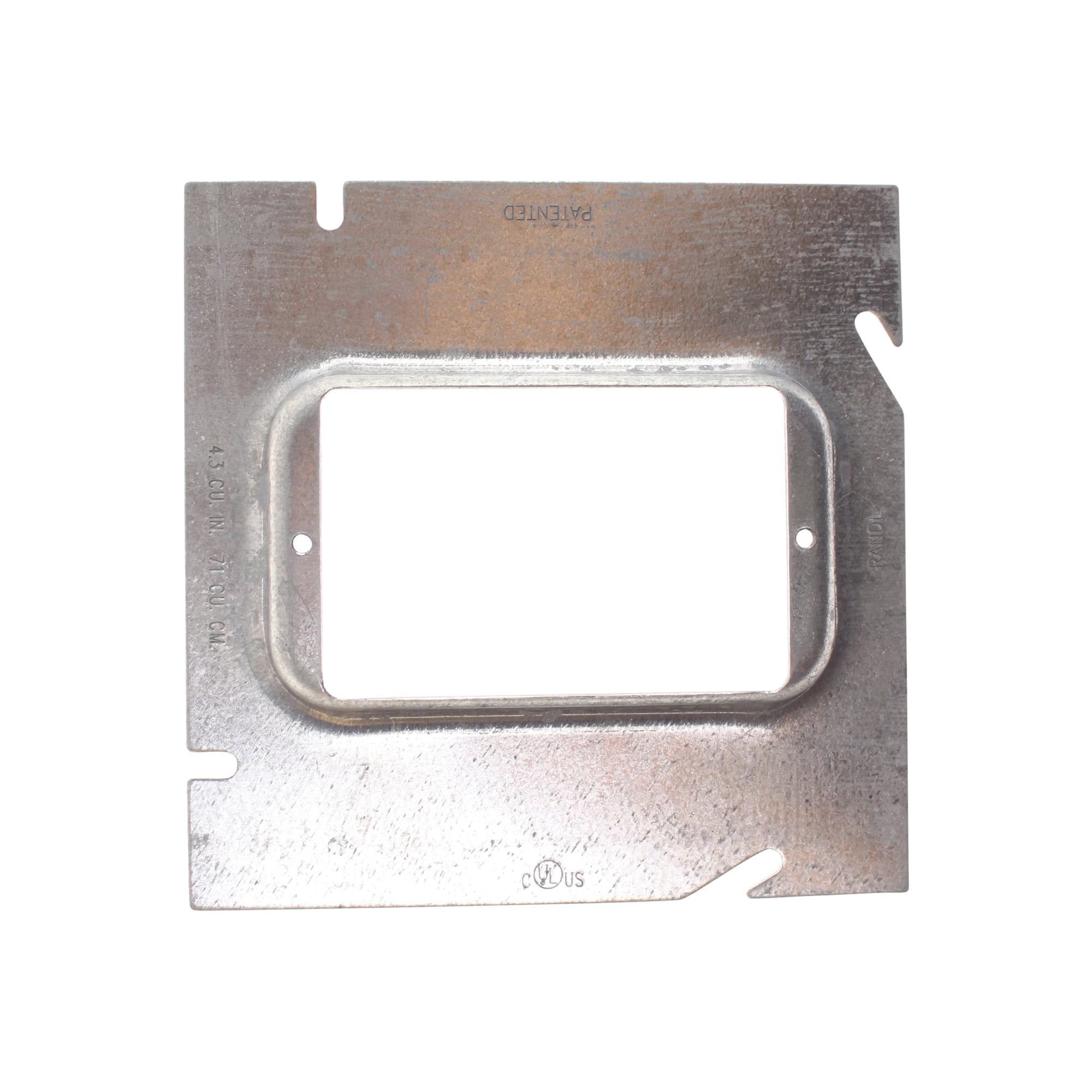 Randl D-51G058 5" Square Telecommunication 1-Gang Extension Ring (20 ...