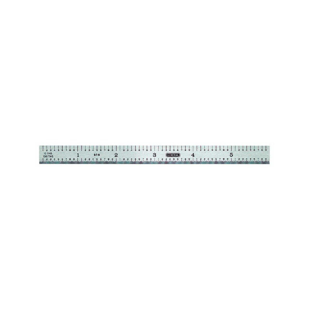 General Tools CF1276 Rigid Precision Rule, 12 x 1, Steel - Walmart.com