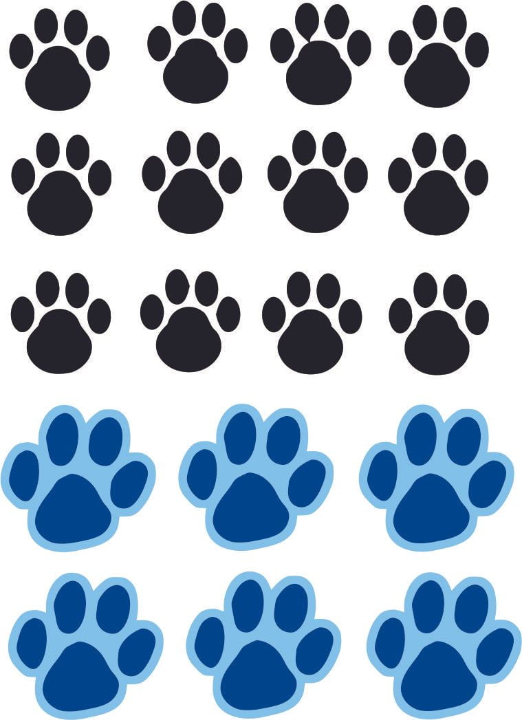 Vinyl Home Bedroom Pet Shop Animal Foot Prints Decor Adhesive Wall ...