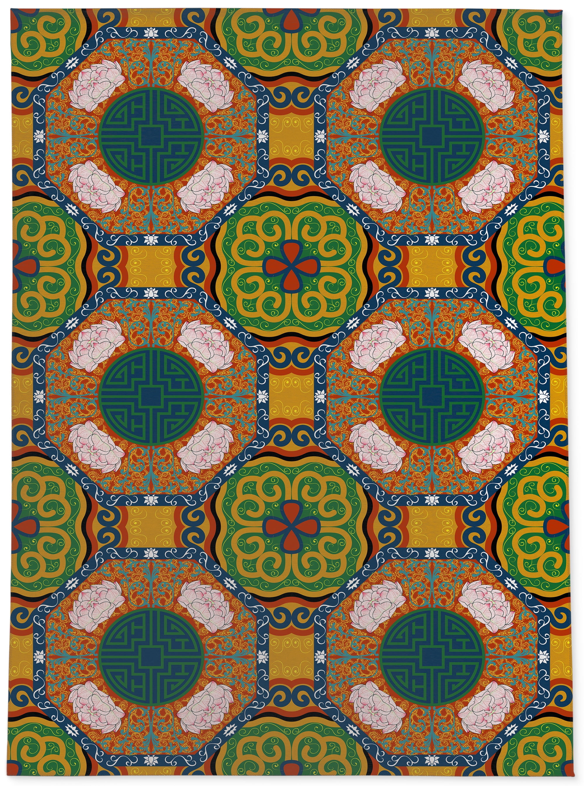 MING ORANGE Outdoor Rug By Kavka Designs - Walmart.com