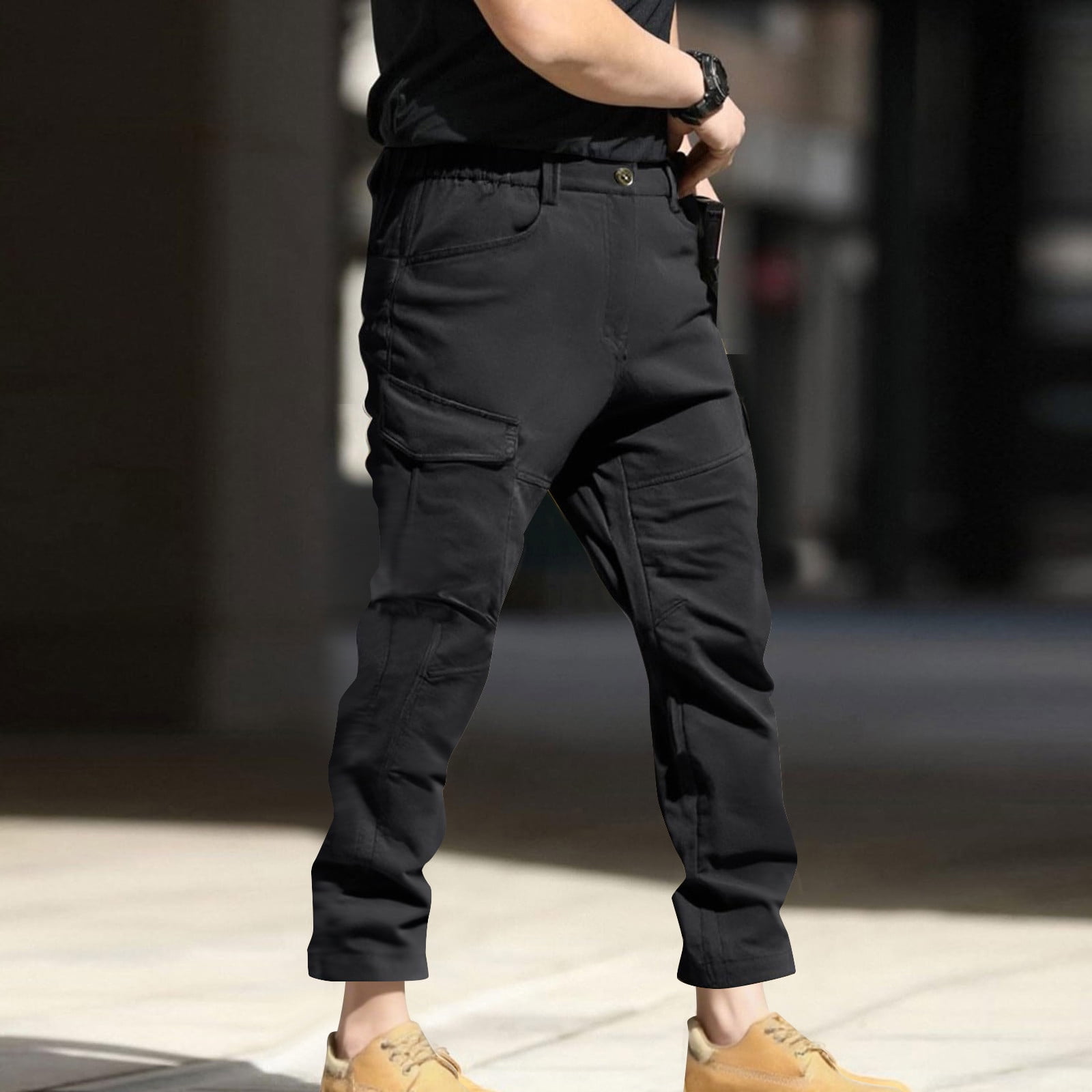 Click here for Fankiway Mens Fashion Cargo Pants Casual Sports Wo... prices